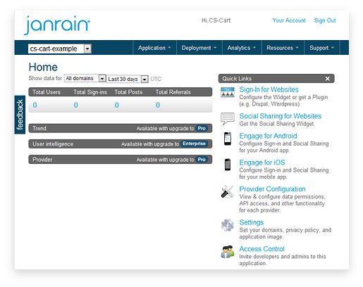 How To Install Setup And Configure The Janrain Addon For Cs Cart Knowledgebase Granite Web